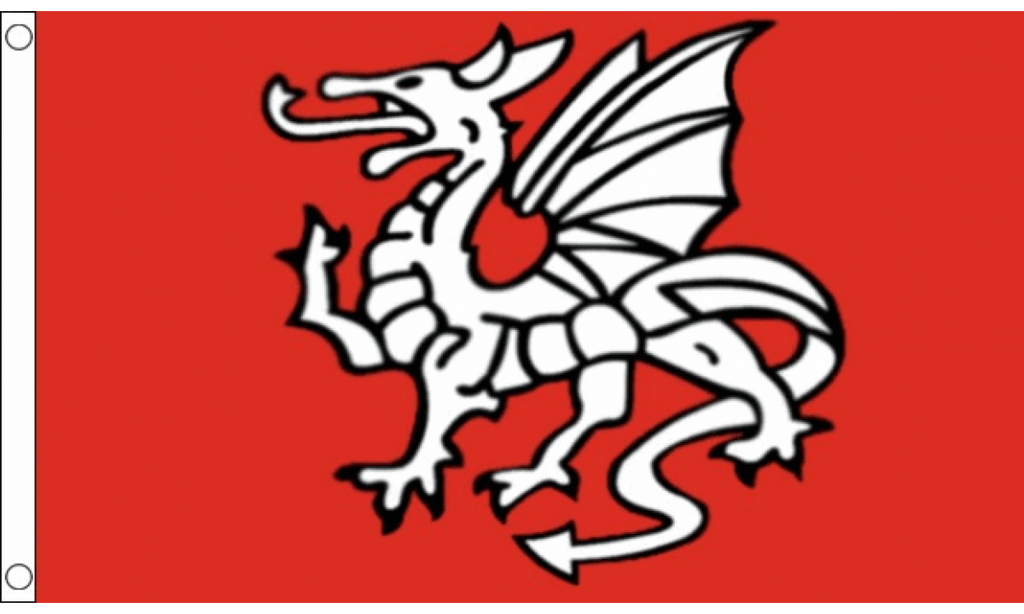 English Pendragon Anglo Saxon (A) Flag (Medium)