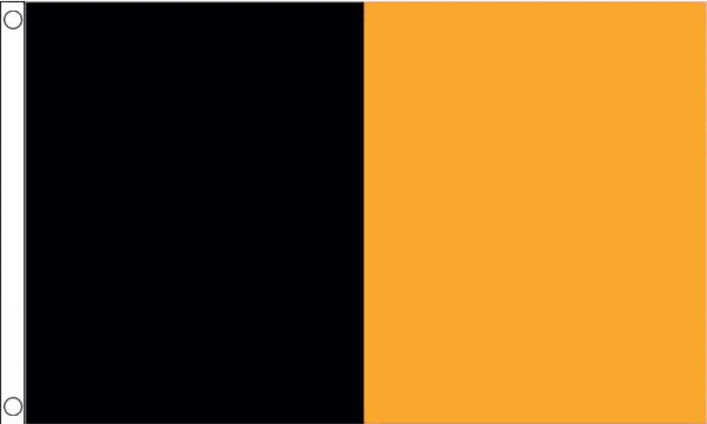 Black and Amber Irish County Flag (Medium) - MrFlag