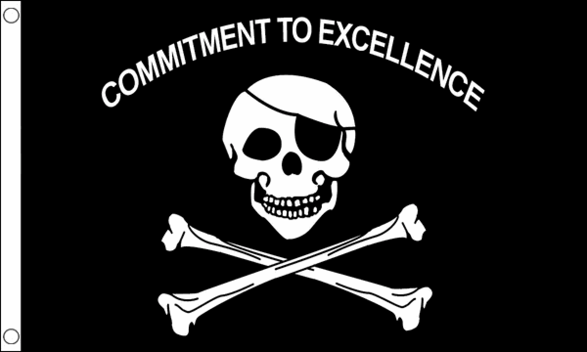 Commitment To Excellence Flag (Medium) - MrFlag