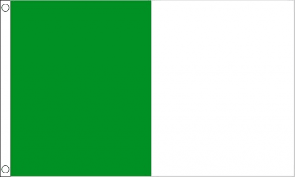 Green and White Irish County Flag (Medium) - MrFlag