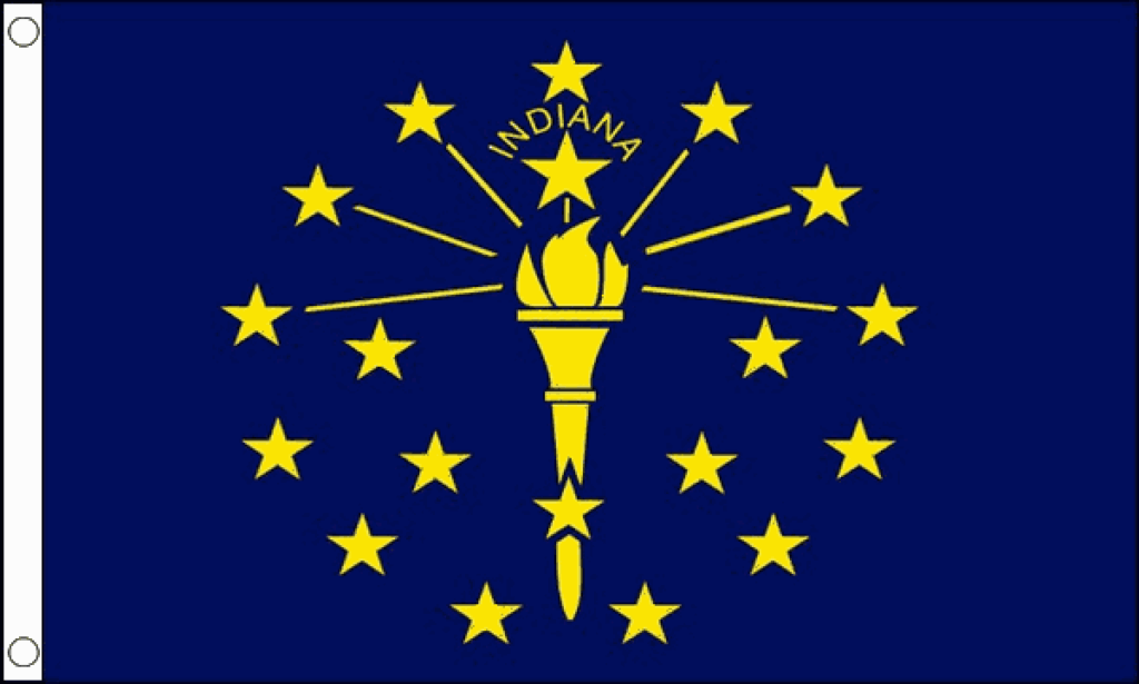 Indiana Flag (Medium) - MrFlag