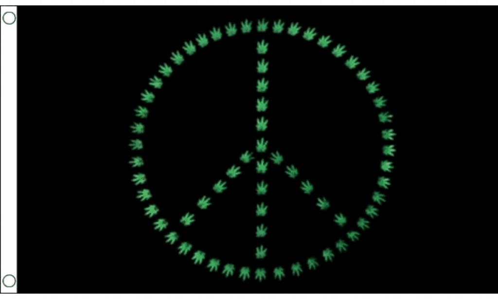 Marijuana Peace Flag (Medium) - MrFlag