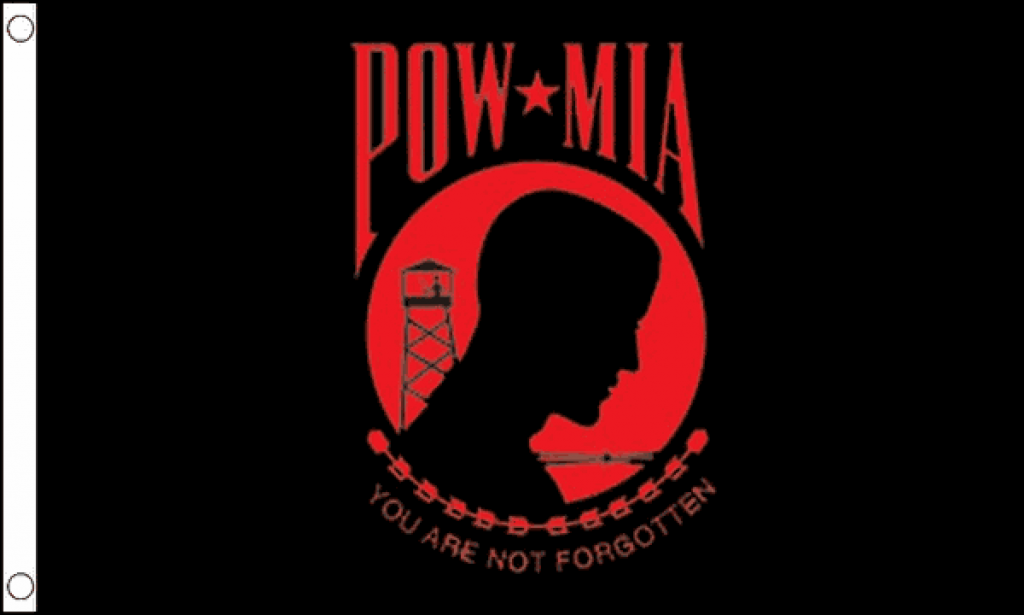POW MIA White Logo Flag (Medium) - MrFlag