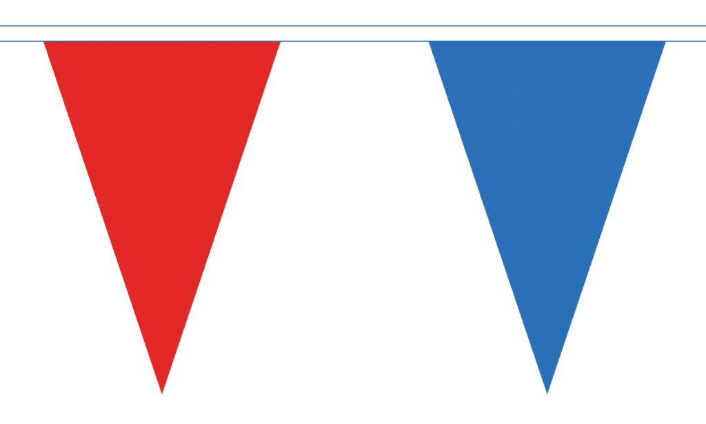 Multi Coloured Triangle Bunting (Large) - MrFlag