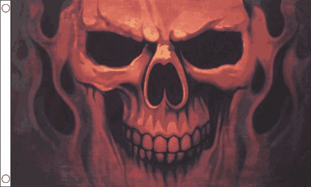 Skull Ghost Flag (Medium) - MrFlag