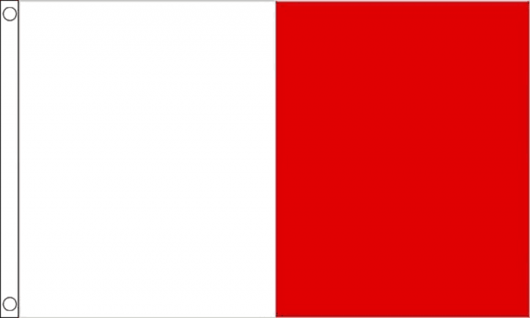 White and Red Irish County Flag (Medium) - MrFlag